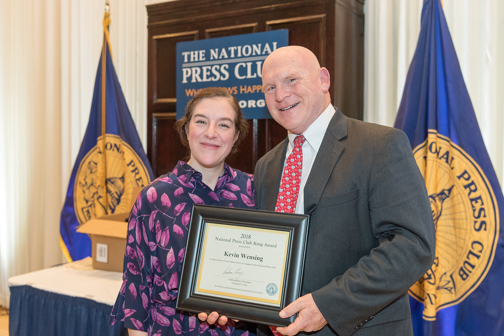 Wensing wins Club's top volunteer award | National Press Club
